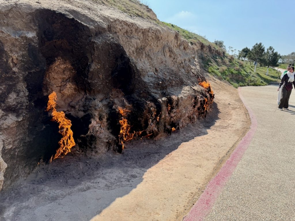 The flames leap up to three meters (nearly ten feet) high – Rajib Roy
